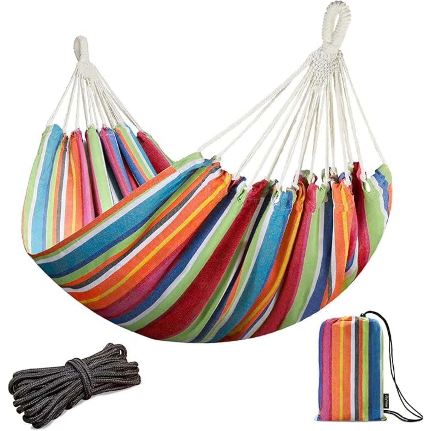 Brazilian Double Hammock with Hanging Ropes Extra Large 86.6x59 ...