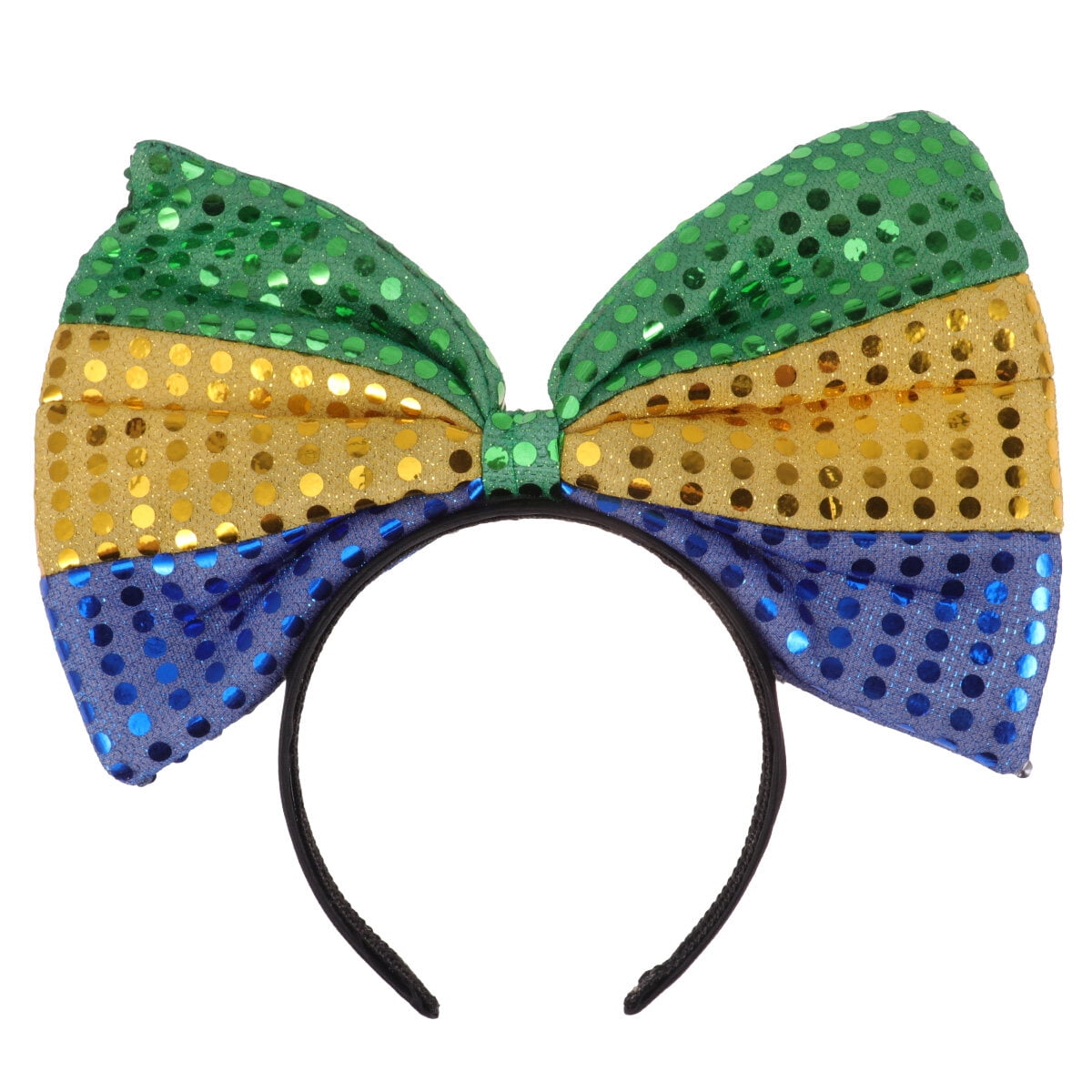 Brazilian Flag Bow Head Shining Decor Headband Party Flag Headband ...