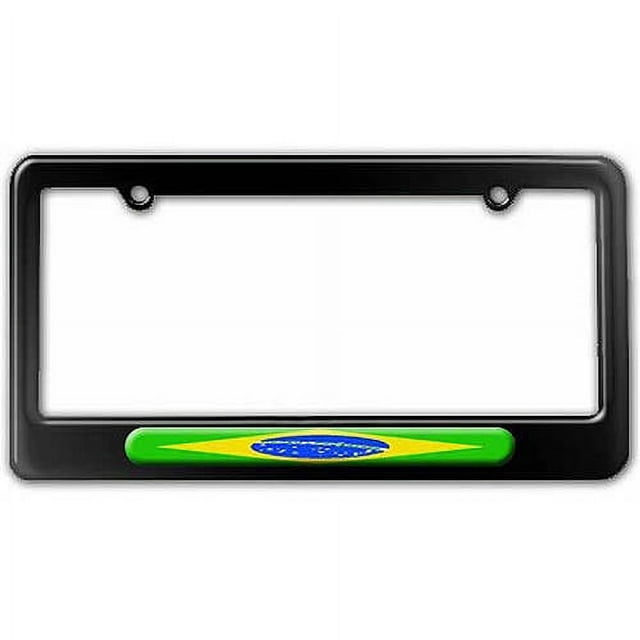 Brazilian Flag, Brazil License Plate Tag Frame, Multiple Colors ...