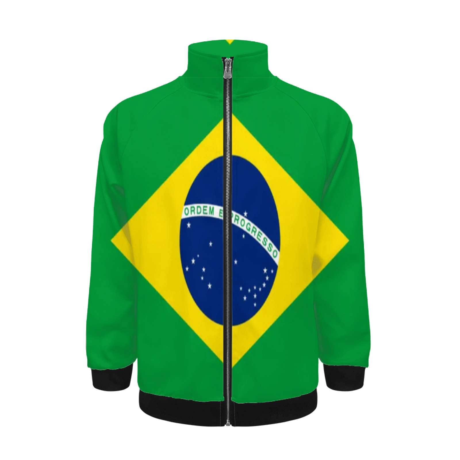 Brazilian Flag Jacket Men's Street Cool Long Sleeves Coat Personality ...