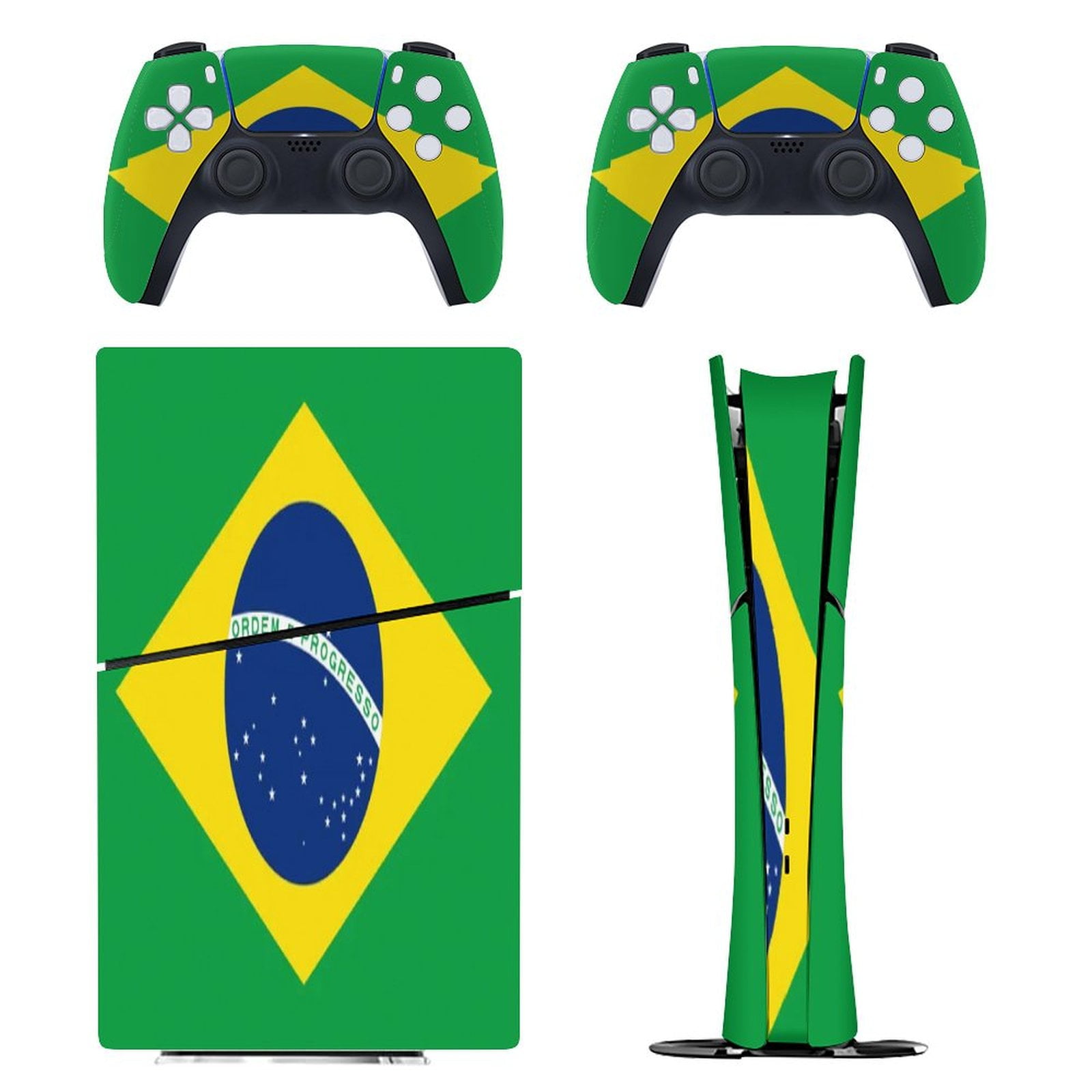 Brazilian Flag PS5/PS5 Pro/PS5 Slim Digital Disc Skin Sticker For ...