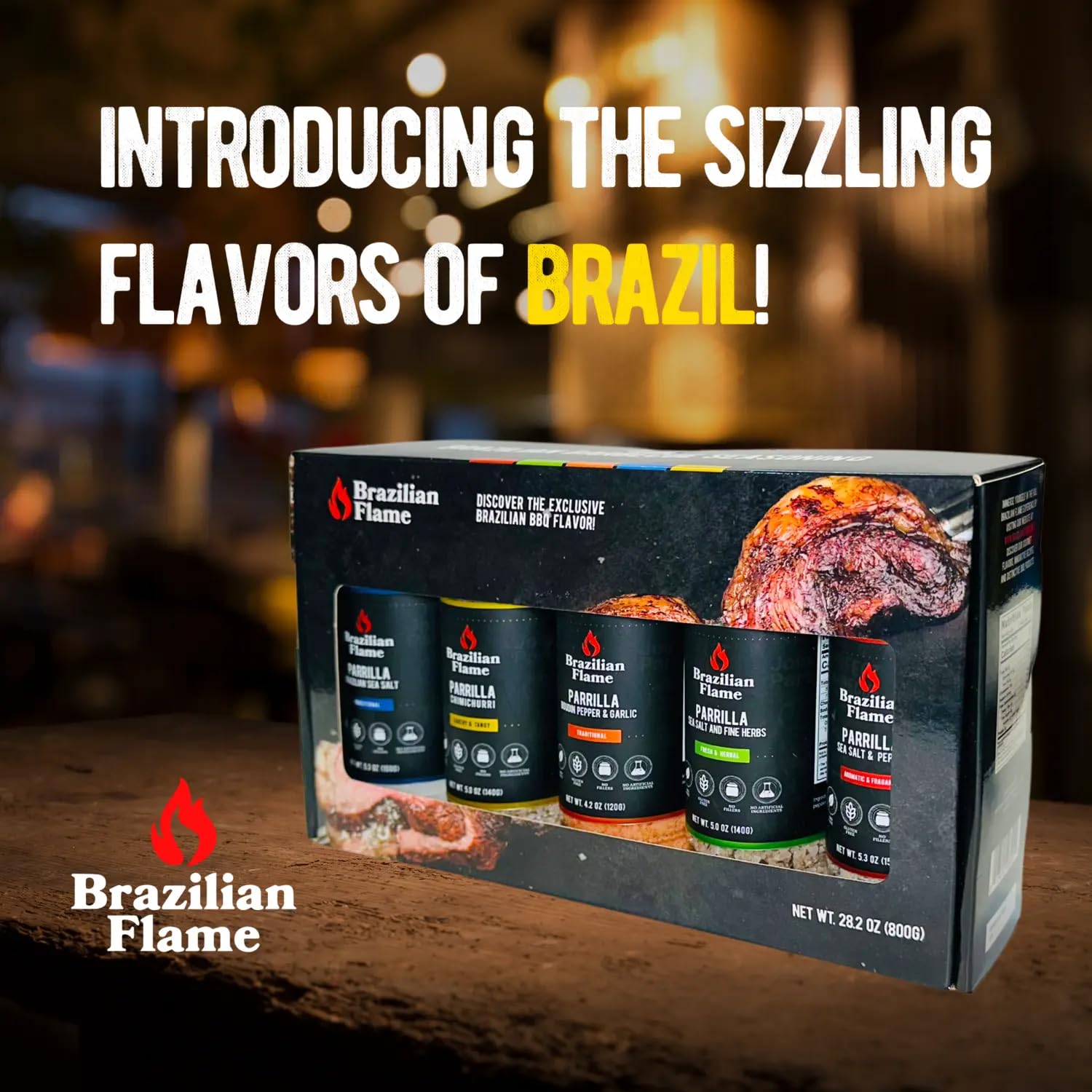Brazilian Flame Parrilla SCH4 Seasoning - Brazilian Flame Set - Sea ...