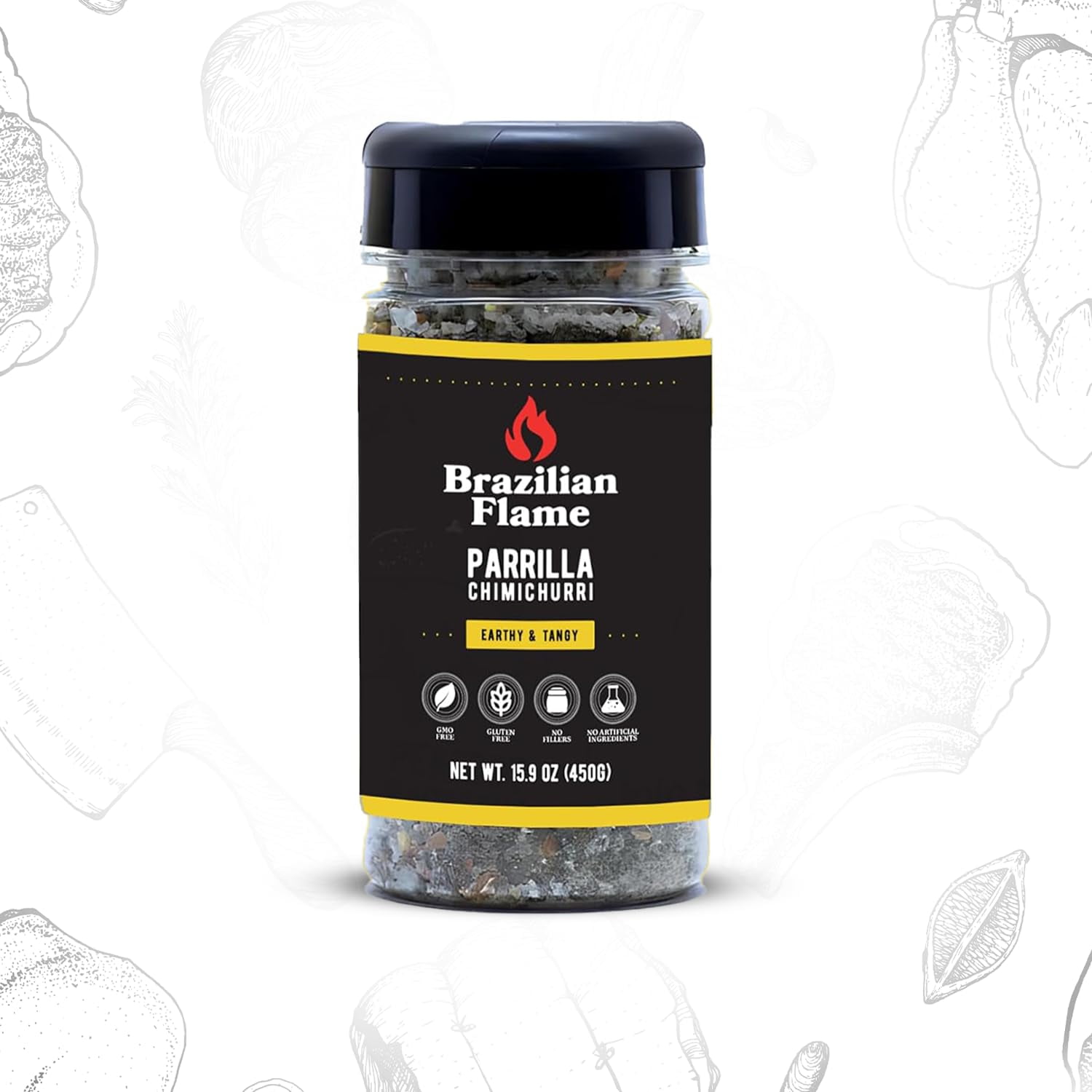 Brazilian Flame Parrilla Seasoning DPF11 - Parrilla Chimichurri - 15.9 ...