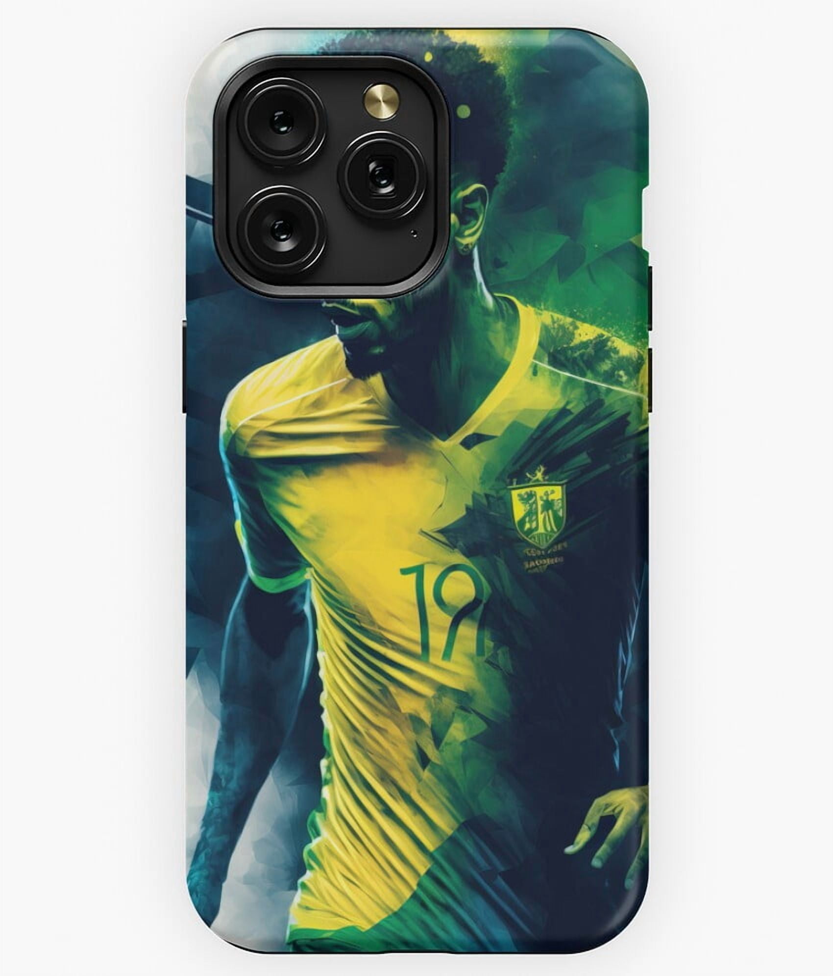 Brazilian Football Player with Jersey Flag Color A1448 Phone Case for ...