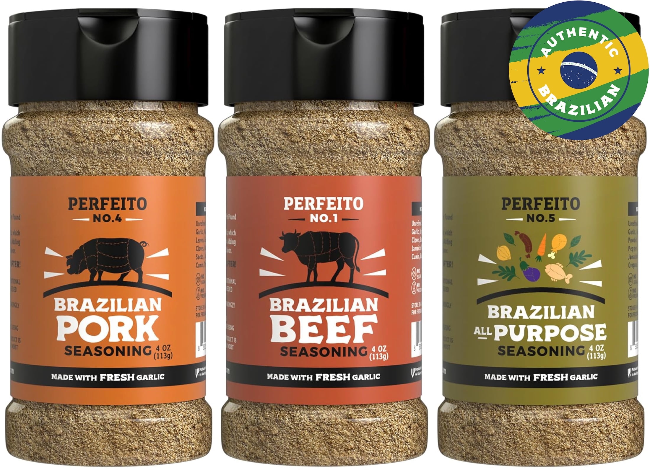 Authentic Brazilian Seasoning Blends for Beef, Pork & All-Purpose ...