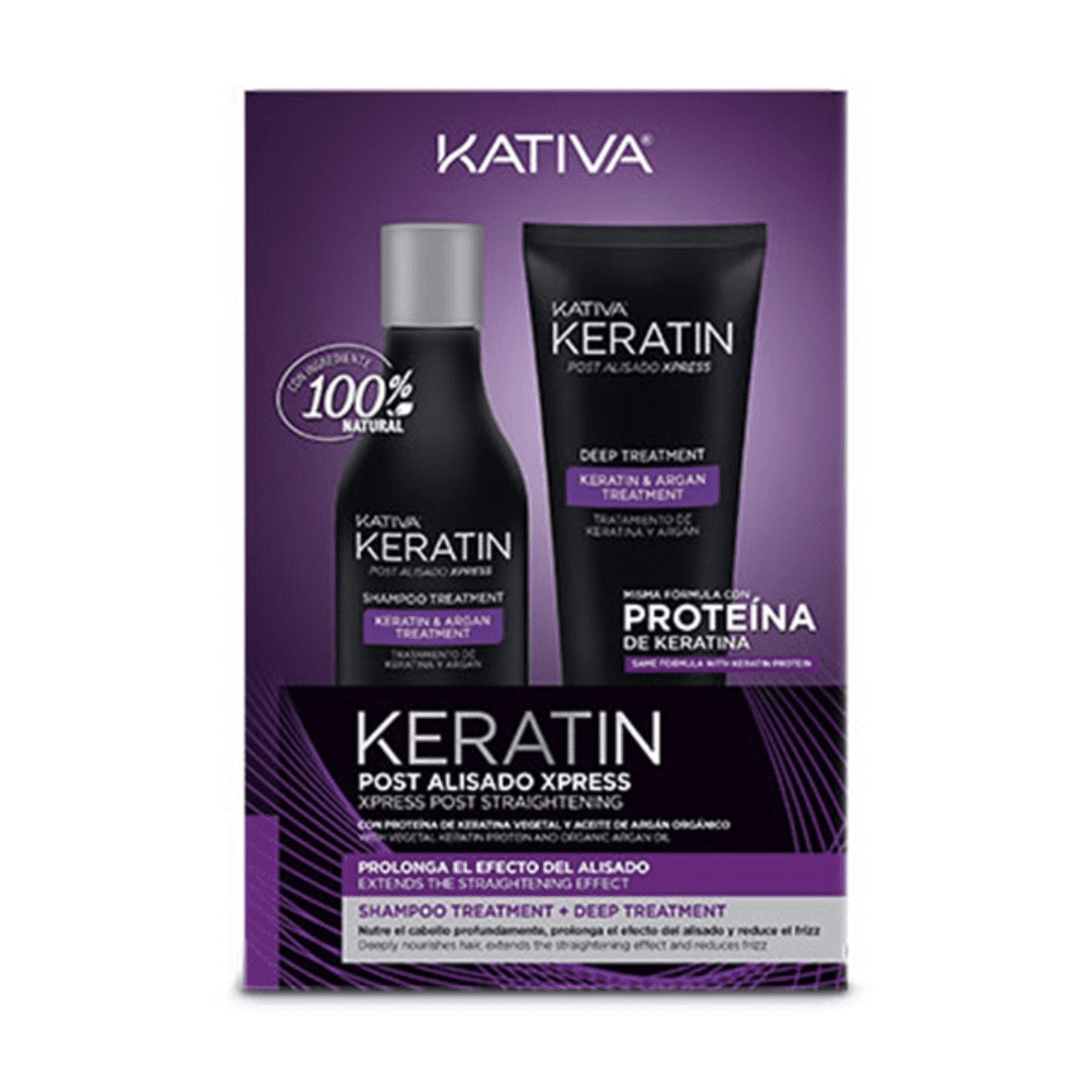 Brazilian Hair Straightener Set Kativa Keratin (8.4 fl oz Shampoo and 6 ...