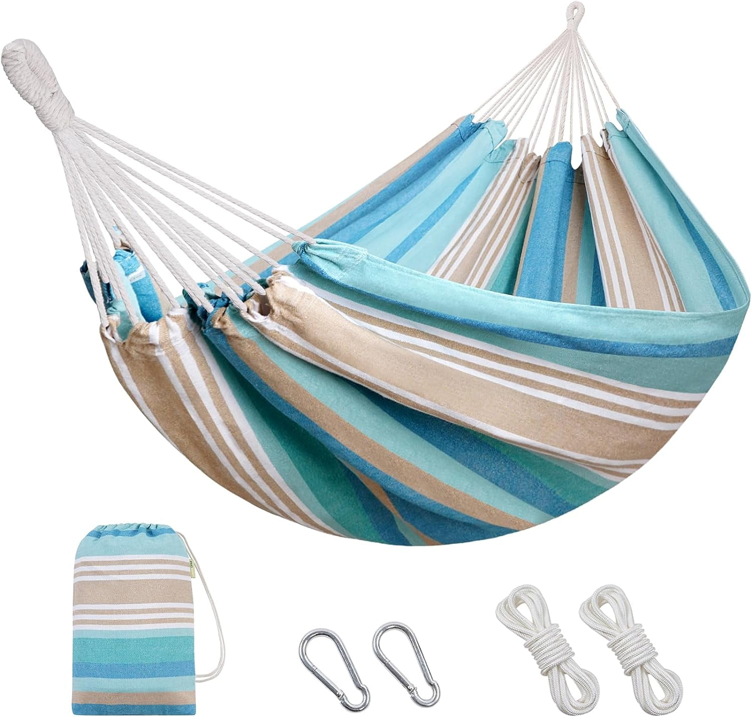Brazilian Hammock with Tree Straps - Canvas Hammocks Portable Hammock ...