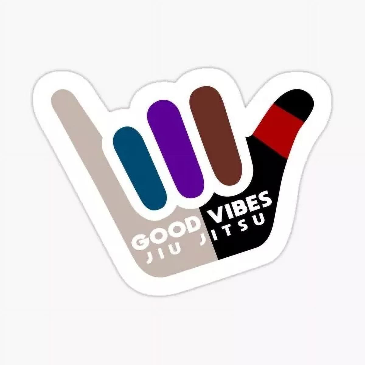 Brazilian Jiu Jitsu Martial Arts Good Vibes Bjj Grappler Sticker Phone ...