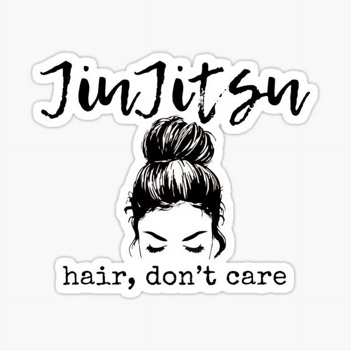 Brazilian Jiu Jitsu Martial Arts Jiujitsu Hair Bjj Girls Sticker Phone ...