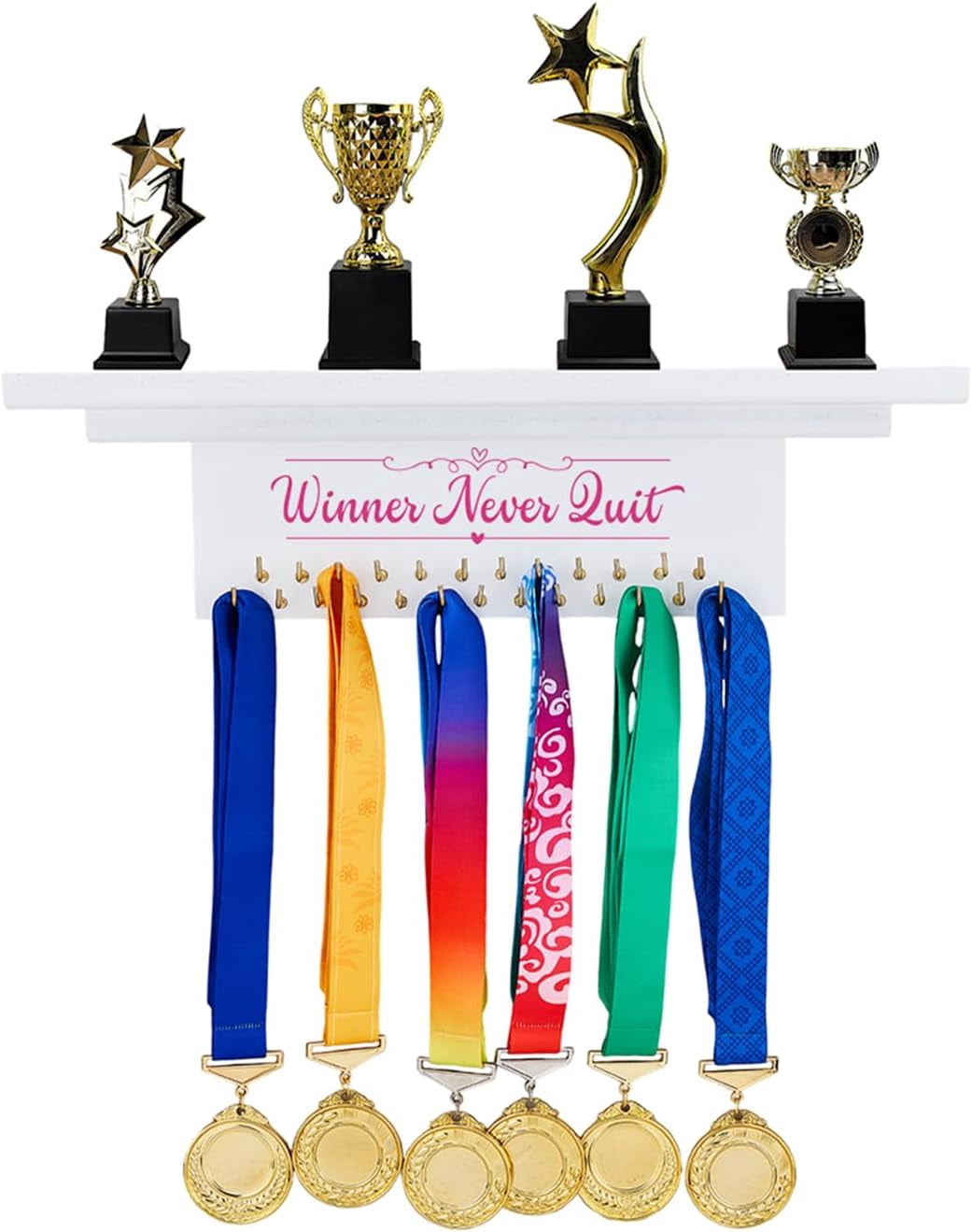 Brazilian Jiu Jitsu Medal Display Hanger Wooden Trophy Shelf and Medal ...