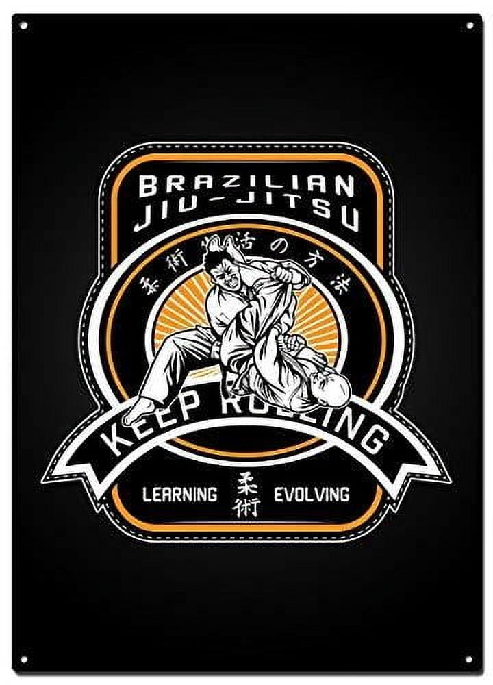 Brazilian Jiu'Jitsu Metal Tin Signs, Martial Arts Colorfast Posters ...