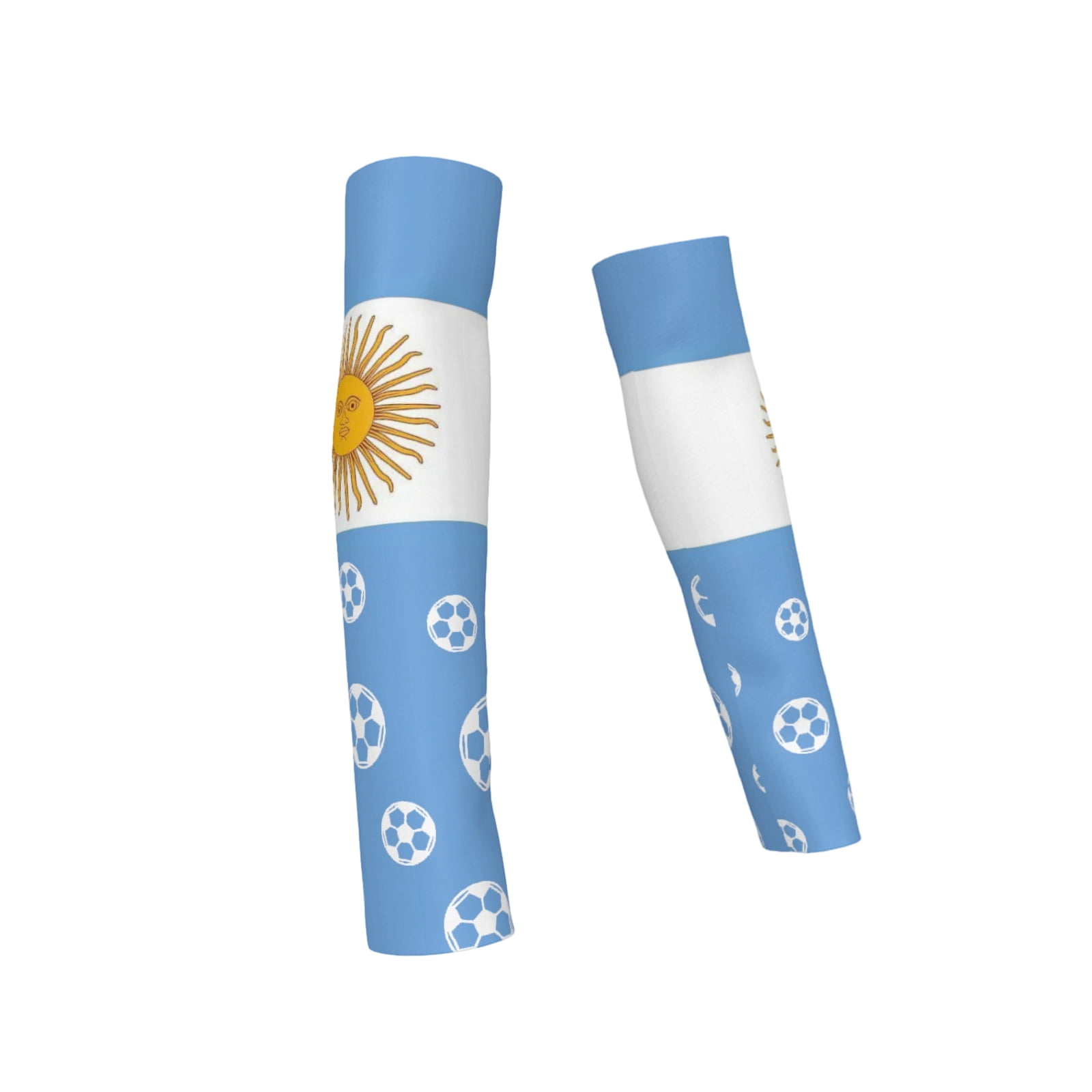 Brazilian Scoccer Fans Arm Sleeves - National Flag & Soccer Print ...