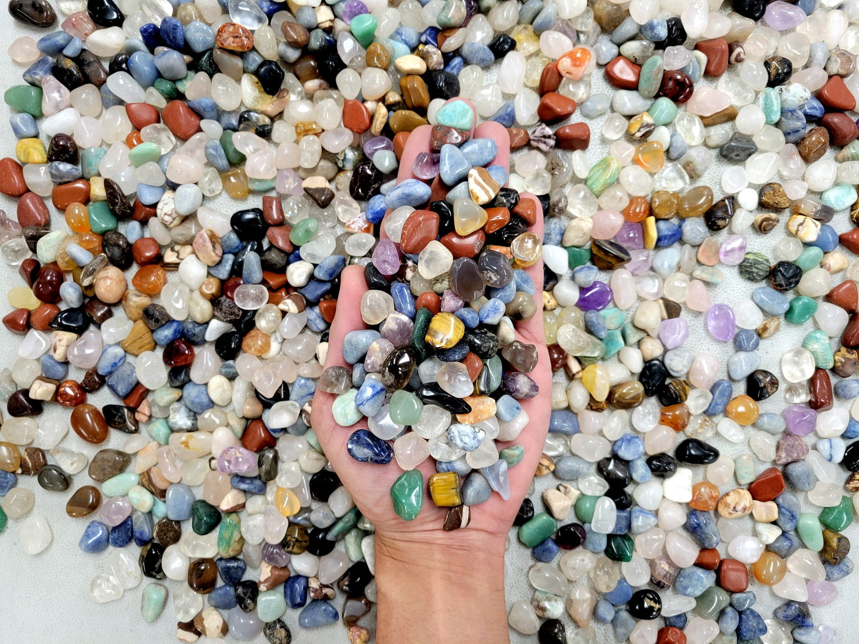 Brazilian Tumbled Stones Mix Colorful Décor Gemstones Natural Healing ...