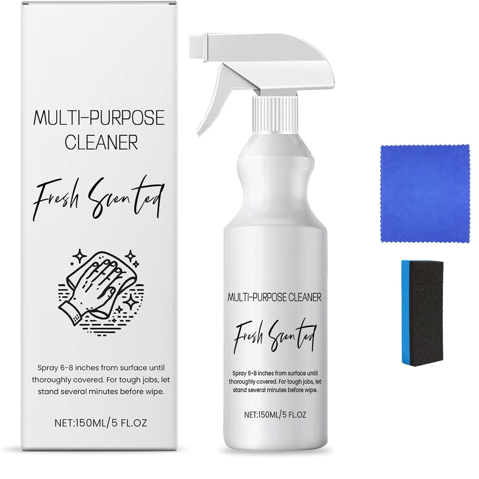 Brazilian Waves Multi Purpose Cleaner, All-Purpose Cleaner with Sponge ...