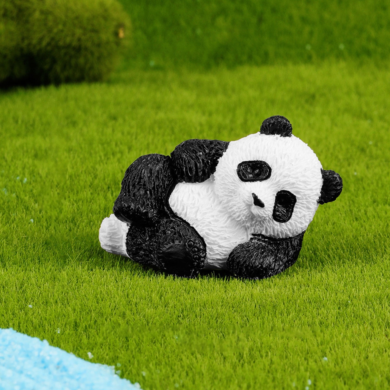 Brazilian Wood Pandas Ornament Hydroponic Planter Tabletop Decor Modern ...