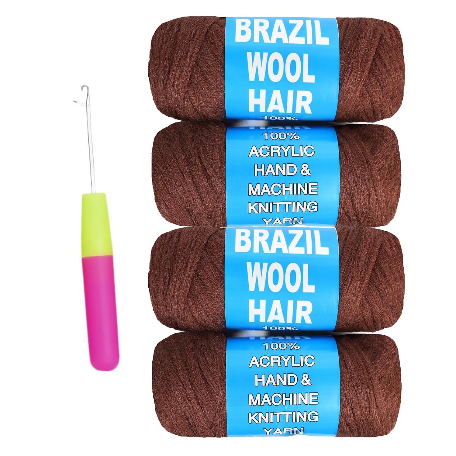 Brazilian Wool Hair Acrylic Yarn for Crochet Hair African Braids ...