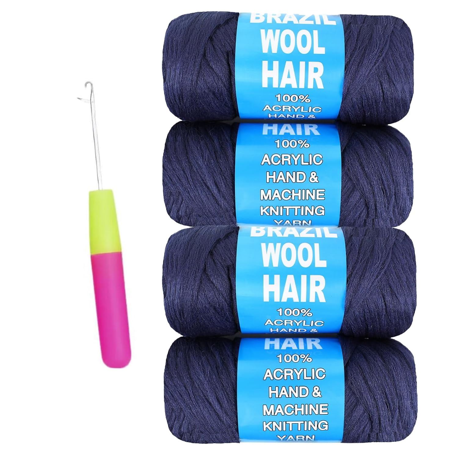 Brazilian Wool Hair Acrylic Yarn for Crochet Hair African Braids ...
