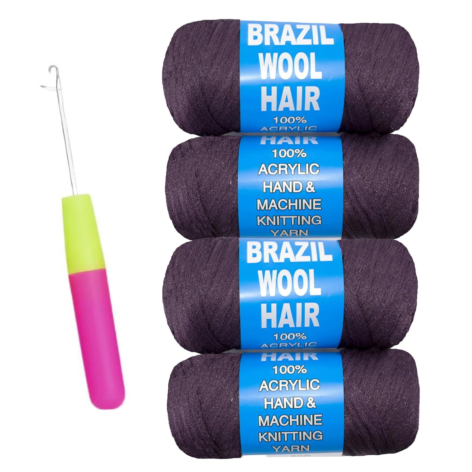 Brazilian Wool Hair Acrylic Yarn for Crochet Hair African Braids ...