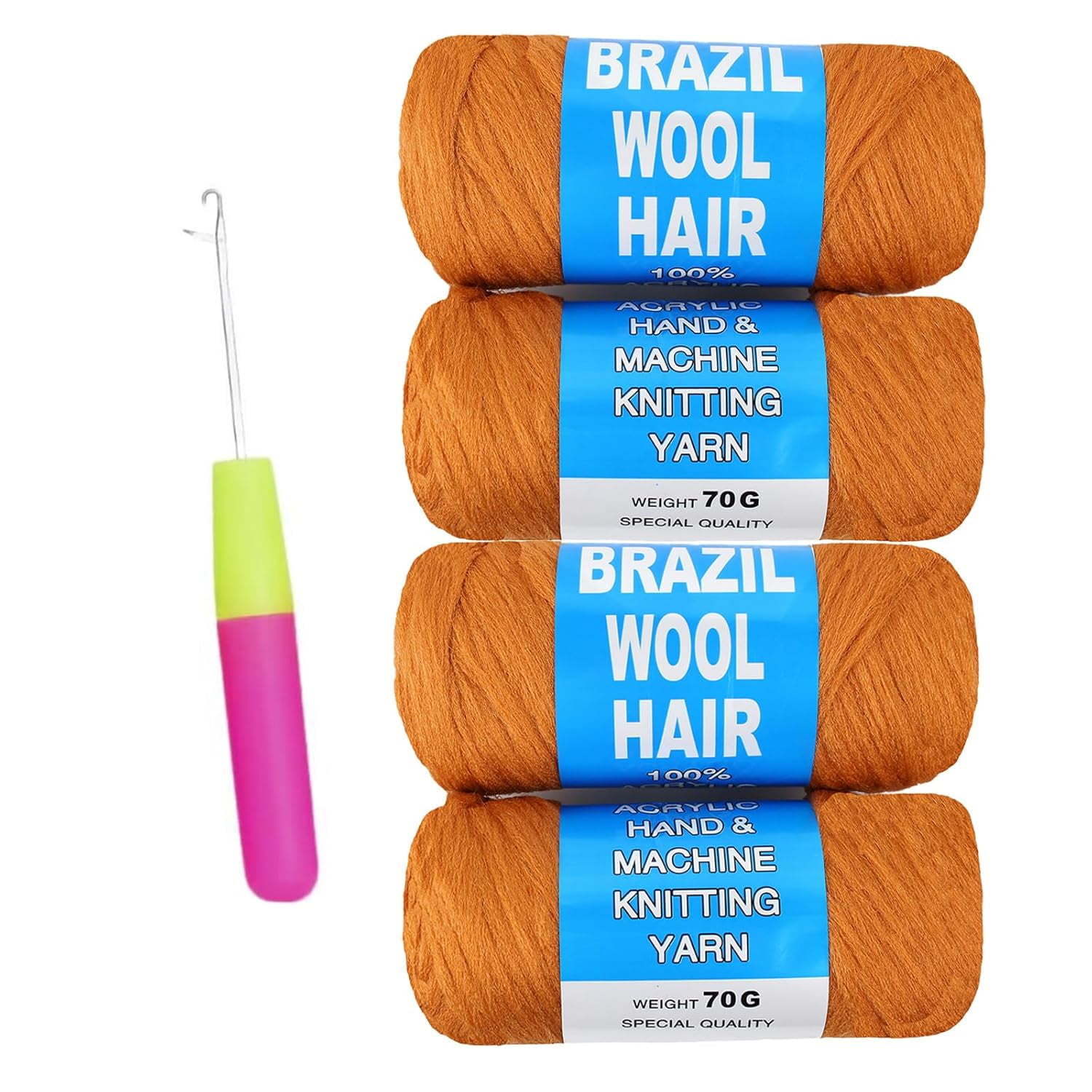 Brazilian Wool Hair Acrylic Yarn for Crochet Hair African Braids ...