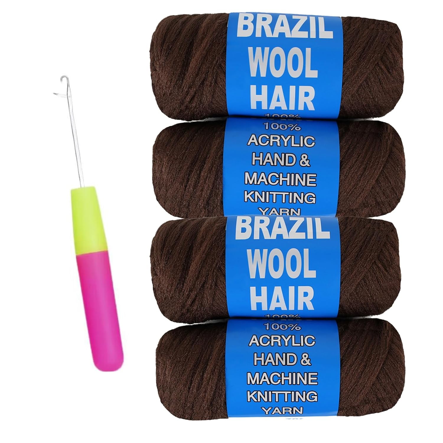 Brazilian Wool Hair Acrylic Yarn for Crochet Hair African Braids ...