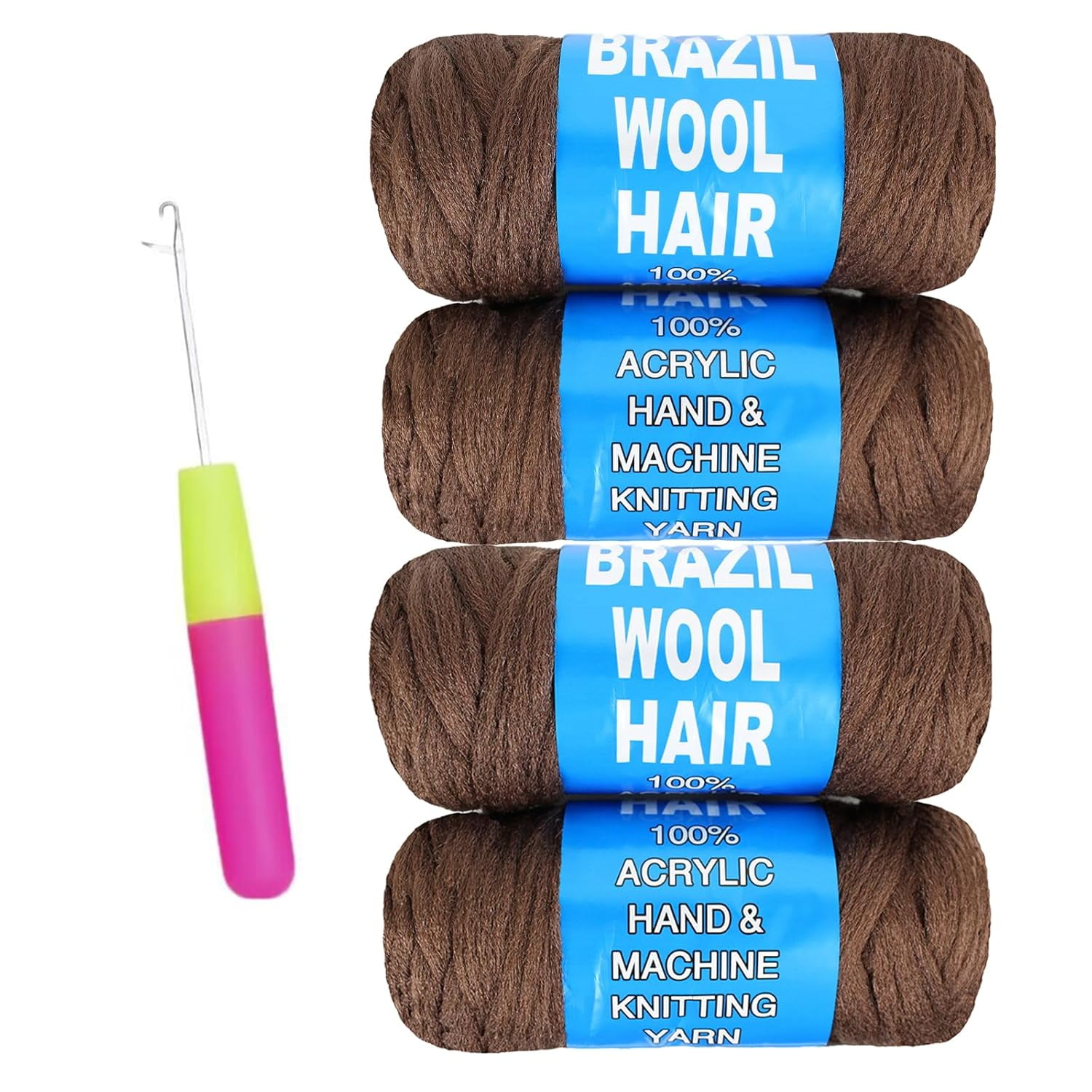 Brazilian Wool Hair Acrylic Yarn for Crochet Hair African Braids ...