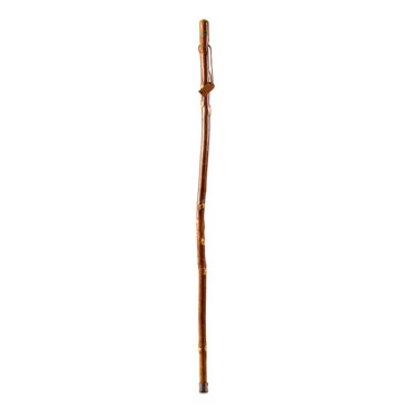 RMS Natural Wood Walking Stick - 48" Handcrafted Wooden Hiking Stick ...