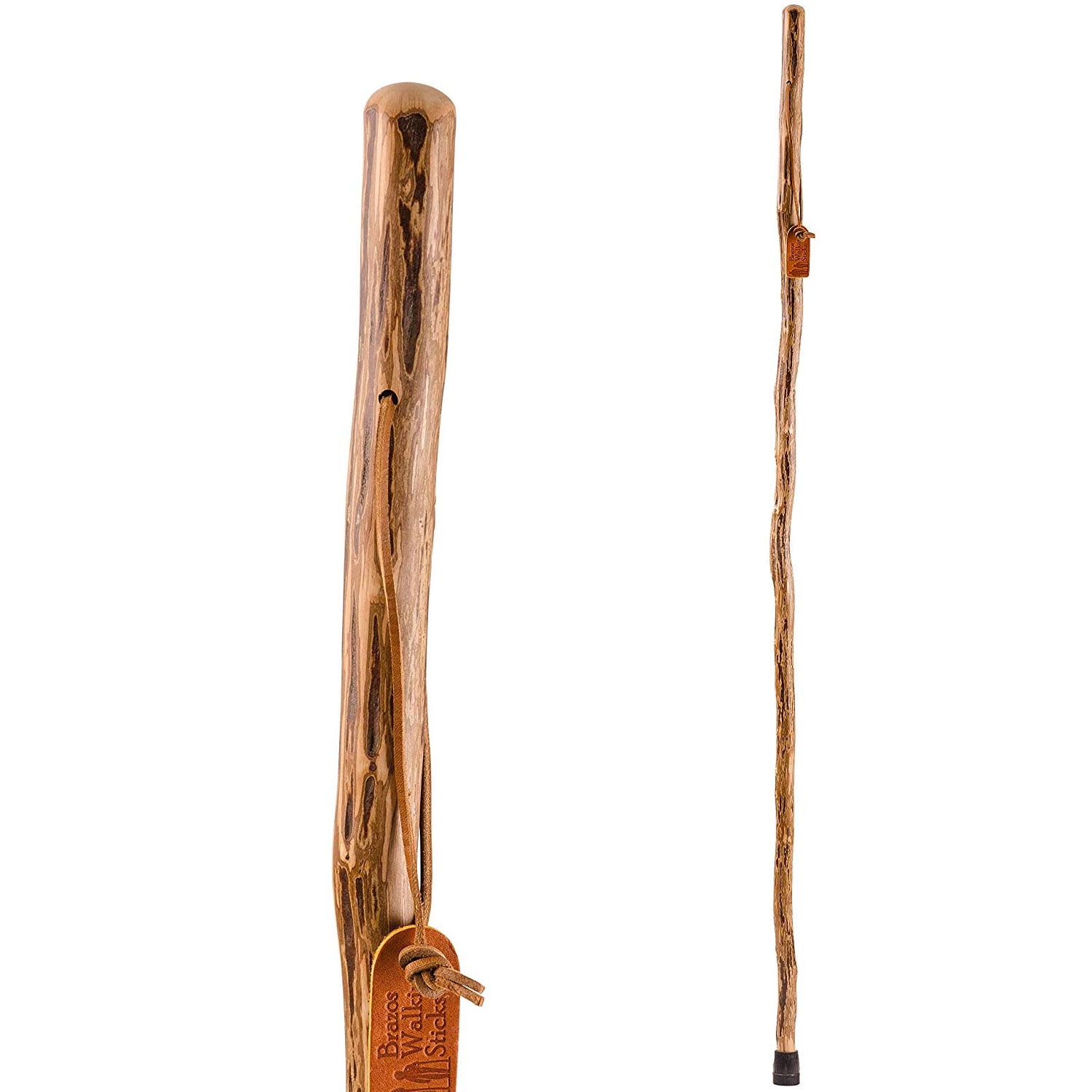 Brazos Rustic Wood Walking Stick, Ironwood, Traditional Style Handle ...