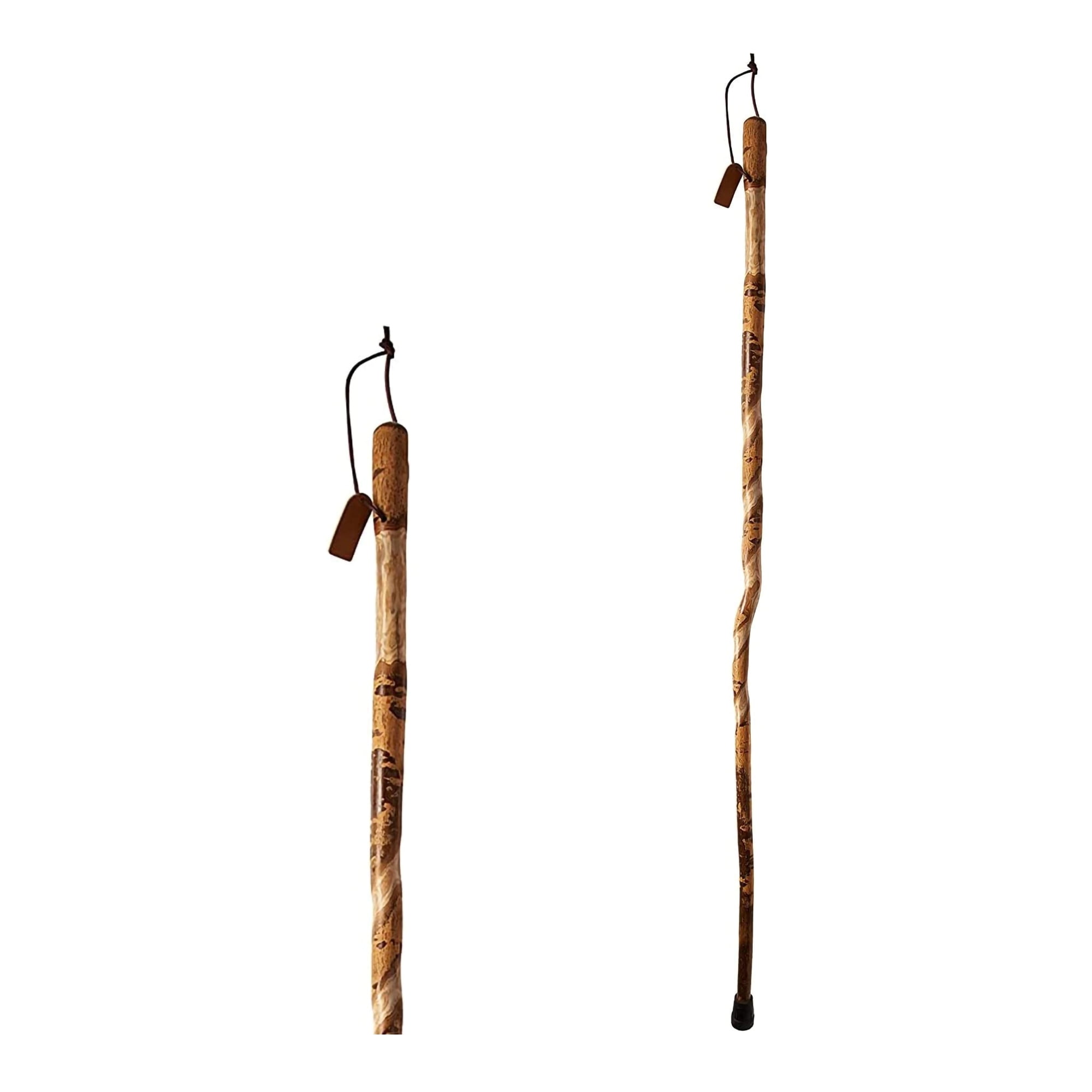 Brazos Rustic Wood Walking Stick, Twisted Hardwood, Traditional Style ...