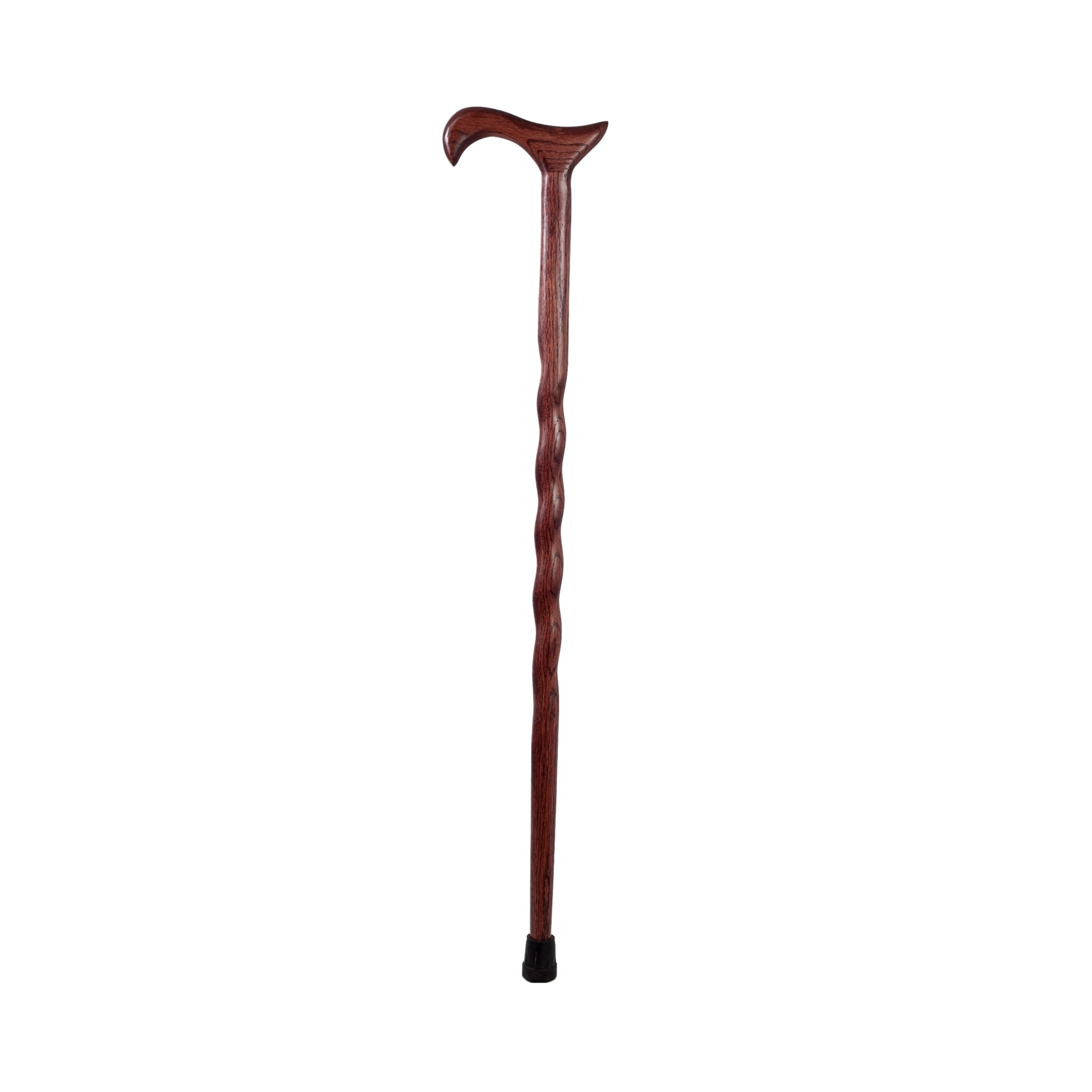 Brazos Twisted Red Oak Wood T-Handle Cane 34 Inch Height HSA/FSA ...