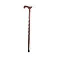 Brazos Twisted Red Oak Wood T-Handle Cane 34 Inch Height HSA/FSA ...