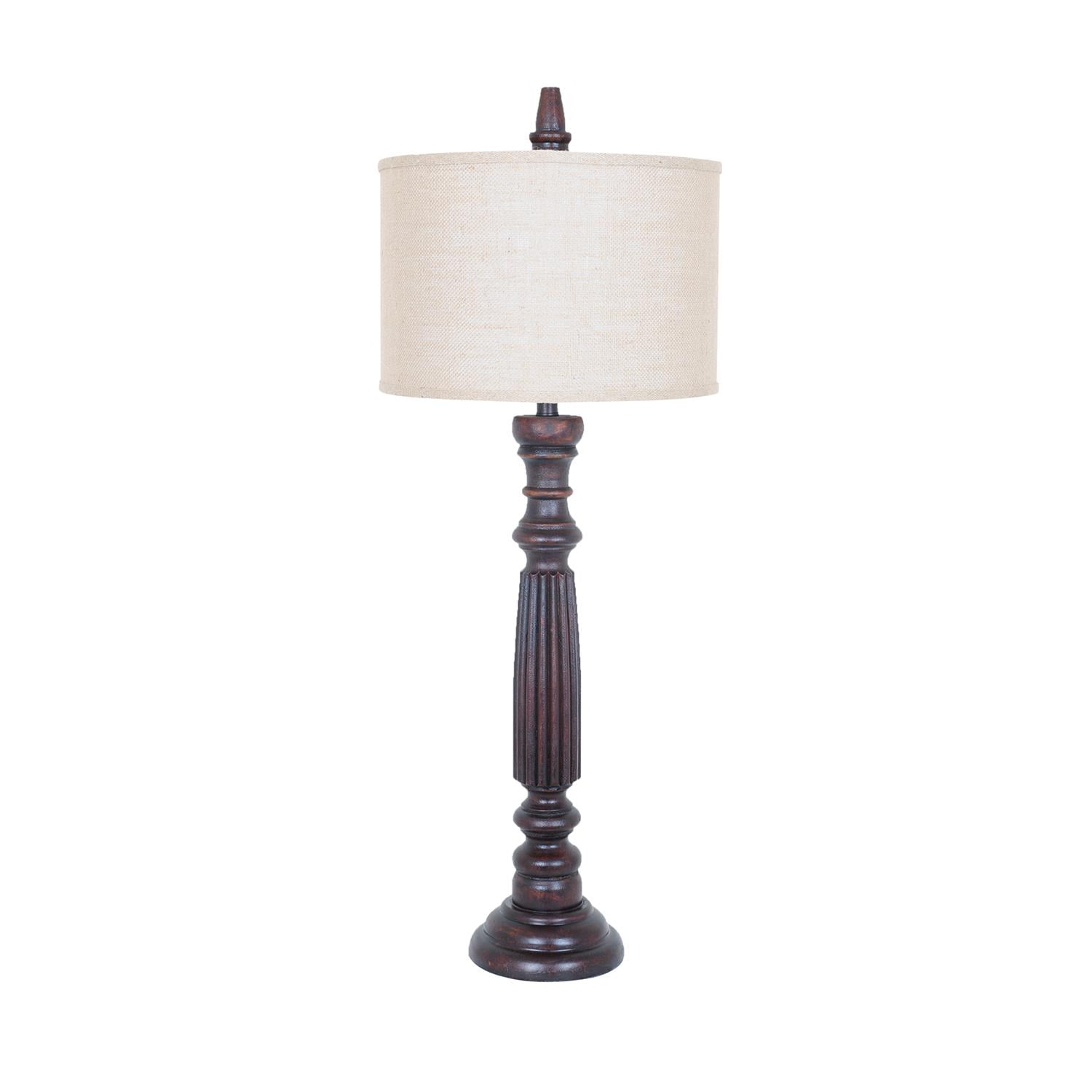 Brazuria 40-Inch Table Lamp, Rich Brown - Walmart.com
