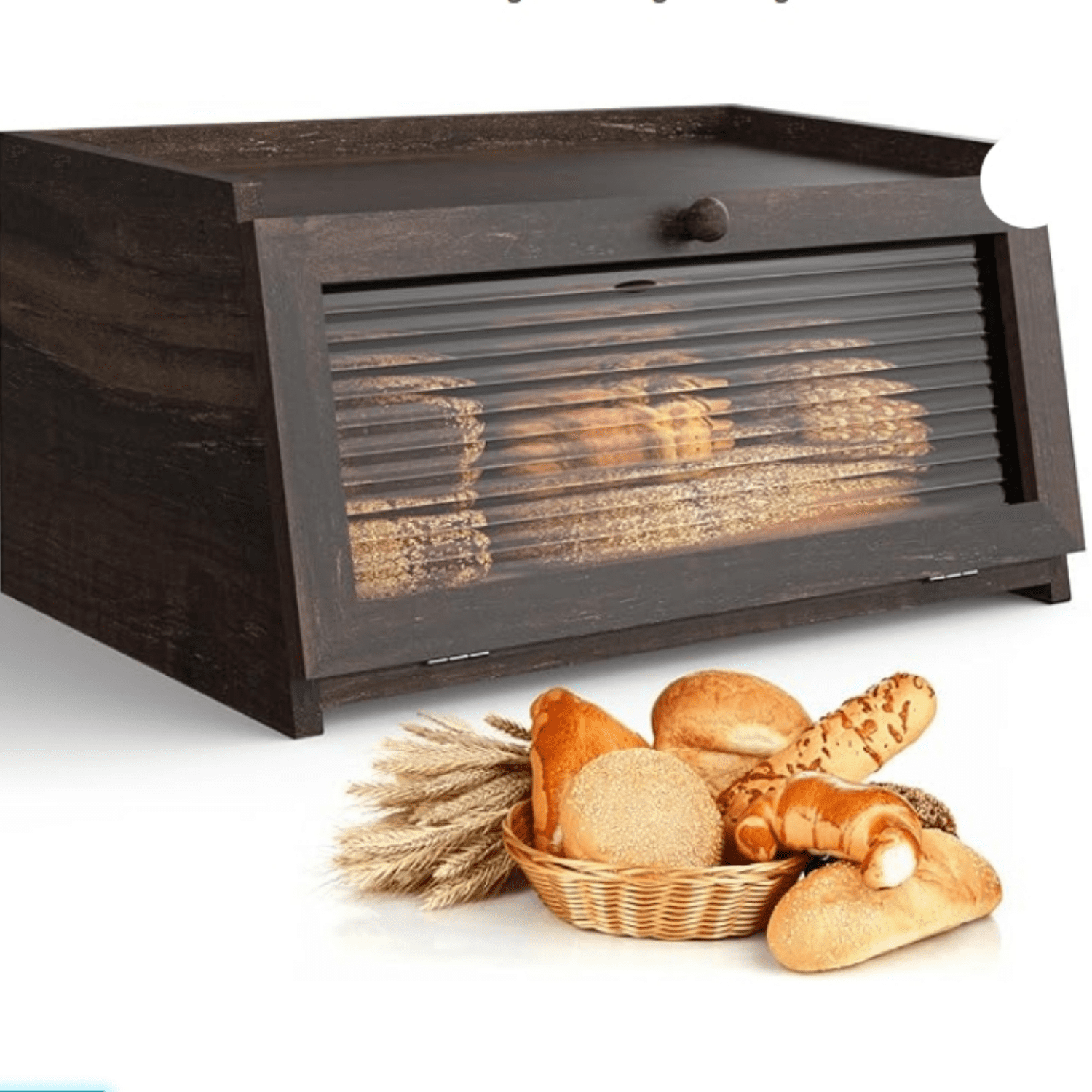 Brea Box for Kitchen Countertop Large Brea Box Farmhouse Brea Container ...