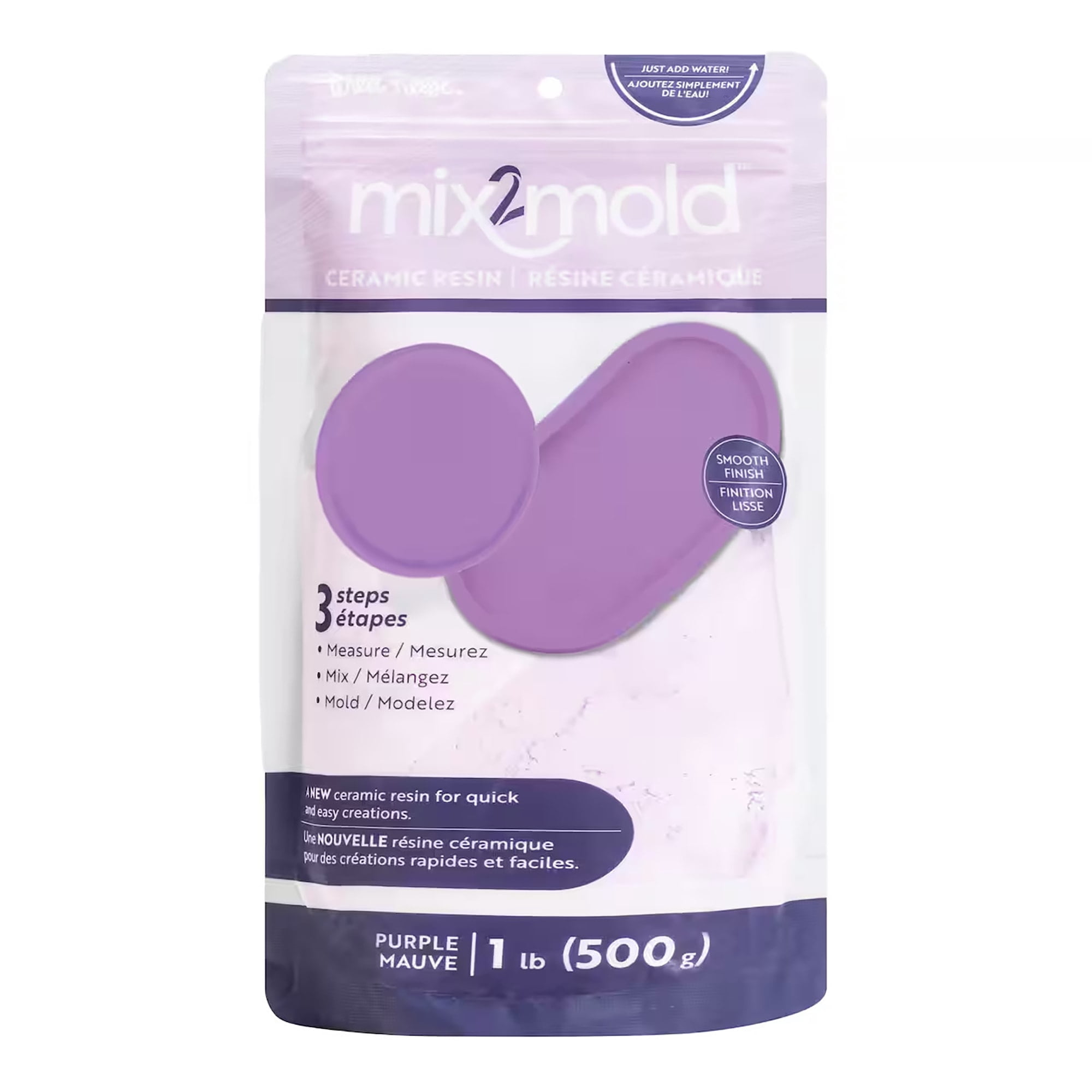 Brea Reese: Mix2Mold Ceramic Resin - Purple Powder 1lb Bag - 500g, Non ...