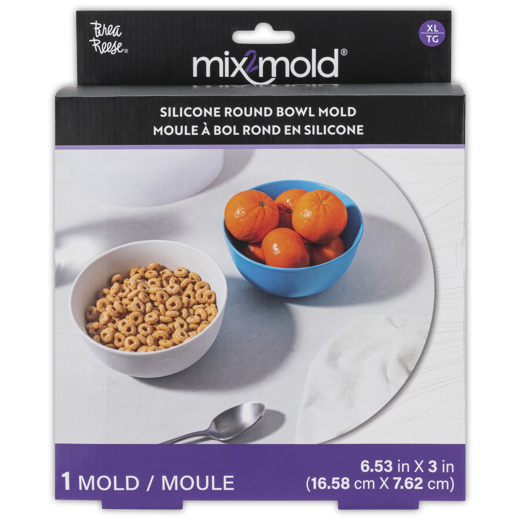 Brea Reese Mix2Mold Silicone Round Cereal, Soup Bowl Mold - 1pc - DIY ...