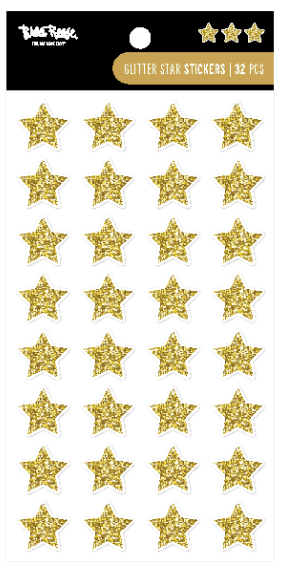 Brea Reese® Sticker Sheet - Glittering Stars - Walmart.com