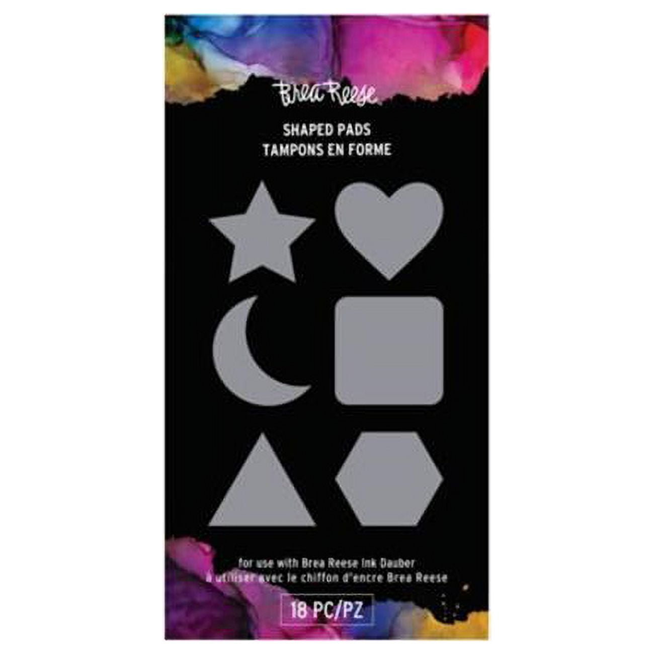 Brea Rose Assorted Craft Shaped Pads - 18 Piece pack, Stamp Ink ...