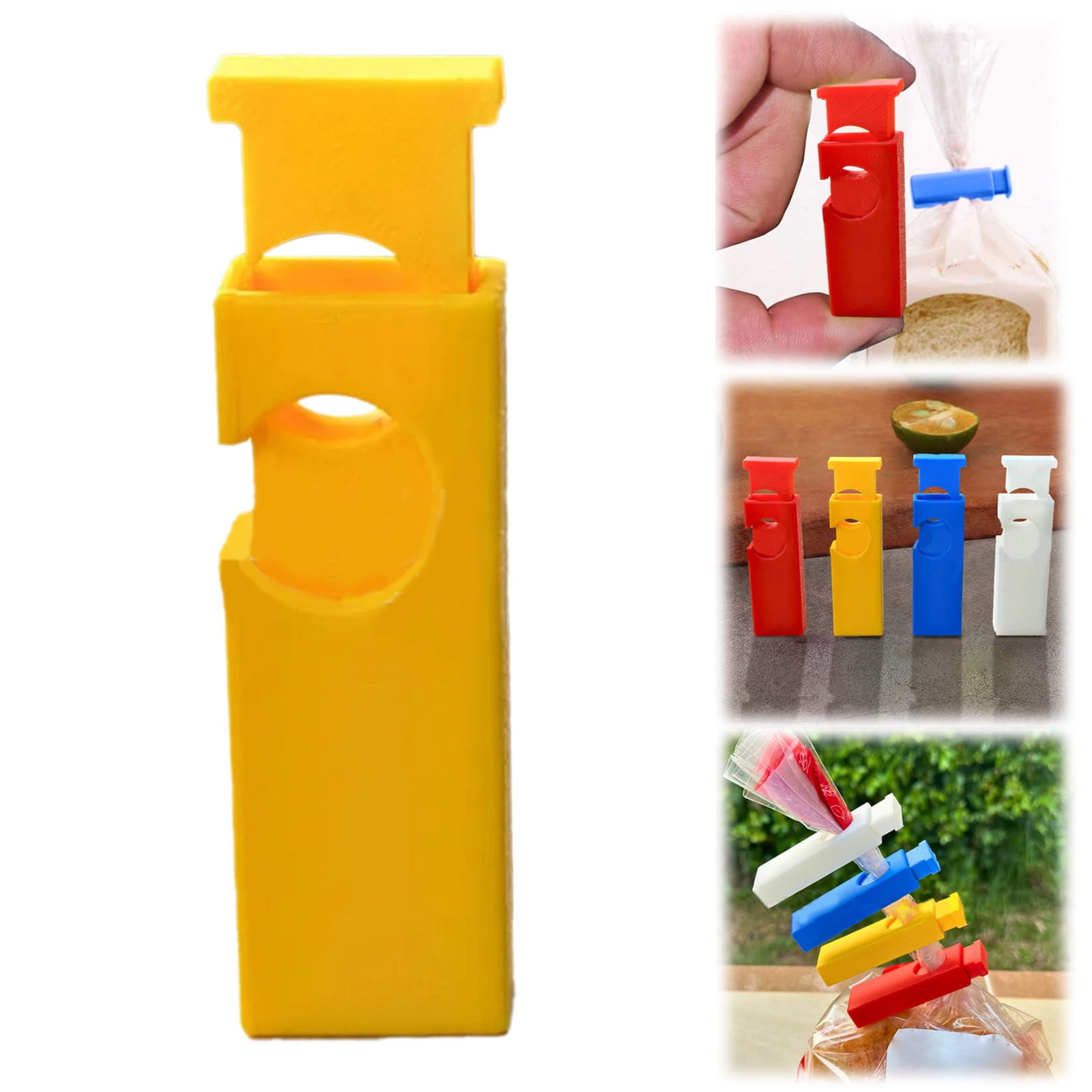 Bread Bag Clips, Bread Bag Seal Clip Reusable,Slip Grip Easy Squeeze ...