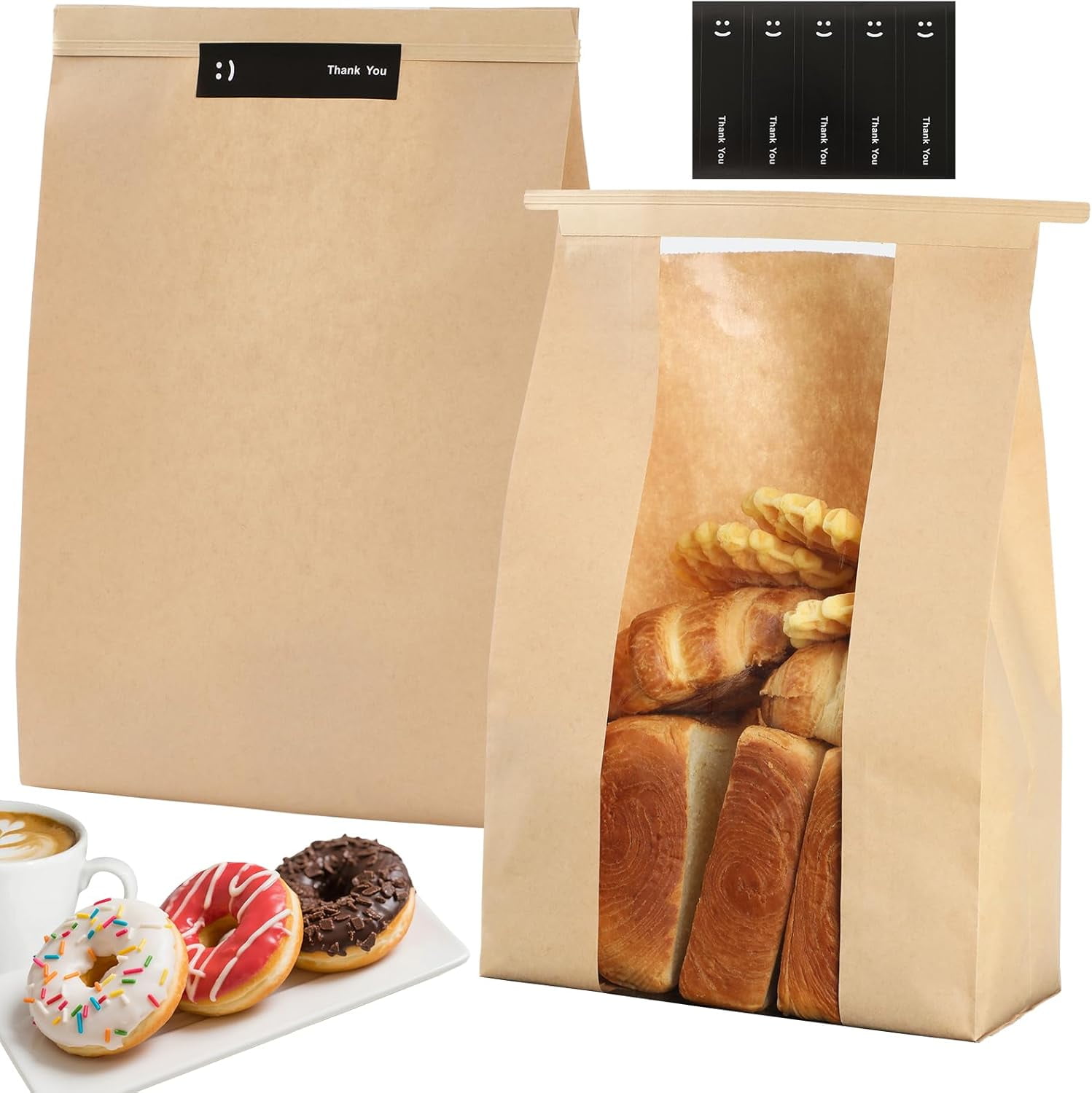 Bread Bags for Homemade Bread, 25PCS Large Sourdough Transparent ...