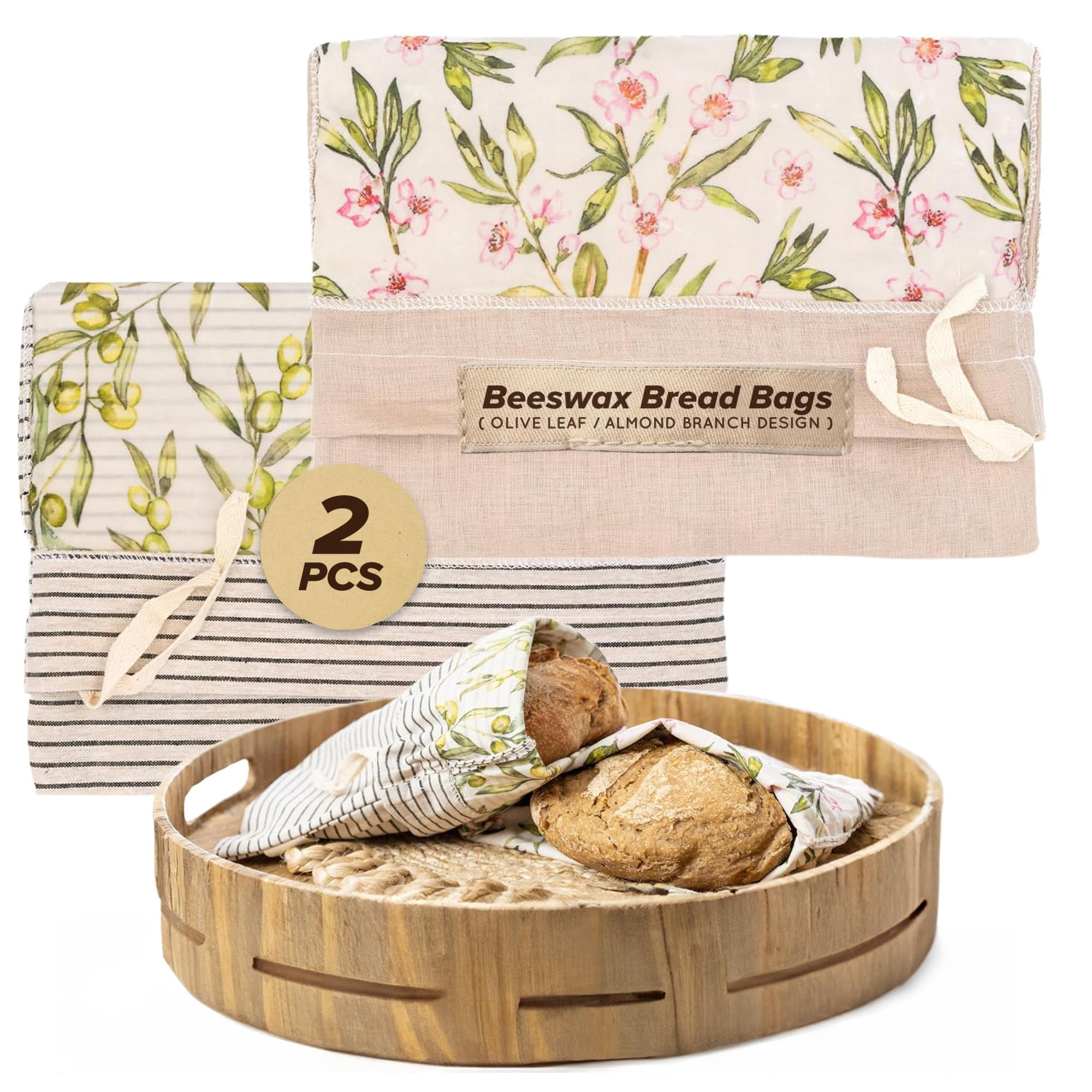 Bread Bags for Homemade Sourdough Bread, Beeswax Bread Sourdough Bread Beeswax Bread Bag, Bags ...