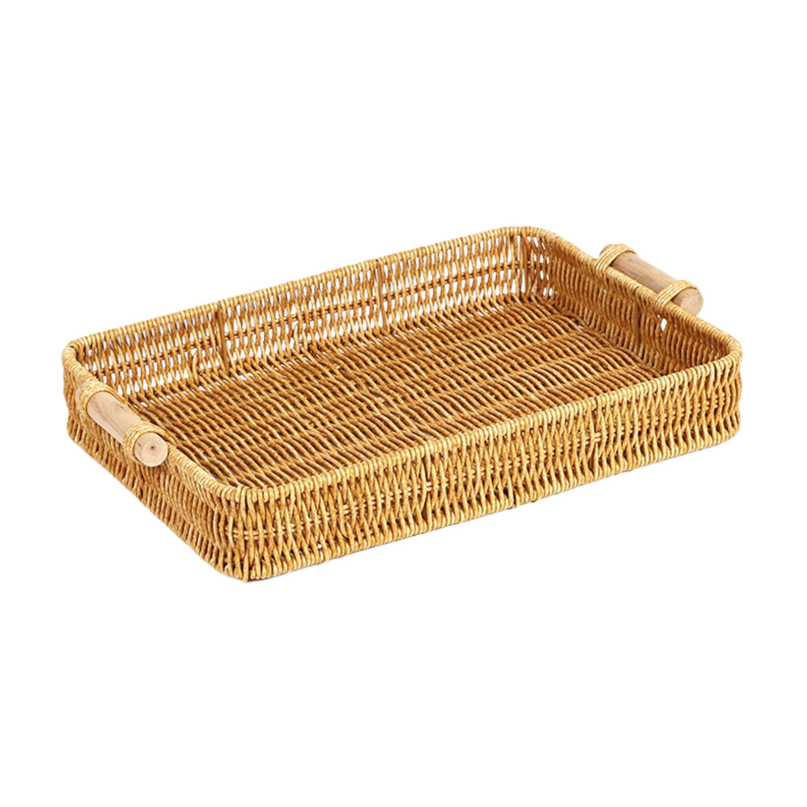 Bread Baskets Serving Trays Food Organizer Tray Picnic Breakfast Basket ...
