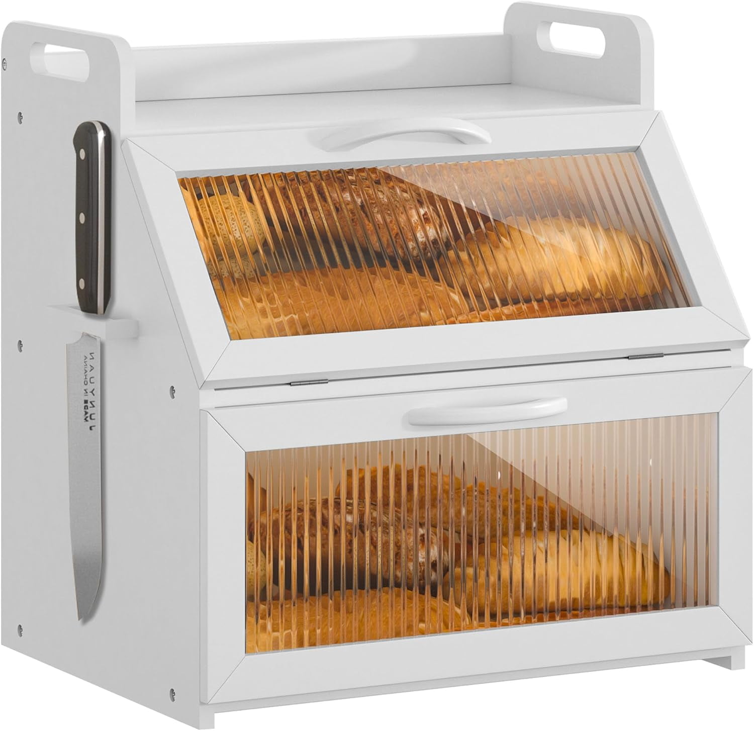 Bread Box, Bread Box for Kitchen Countertop, Large Bread Storage ...