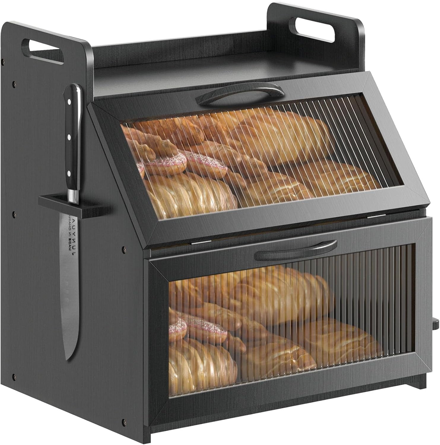 Bread Box, Bread Box for Kitchen Countertop, Large Bread Storage ...