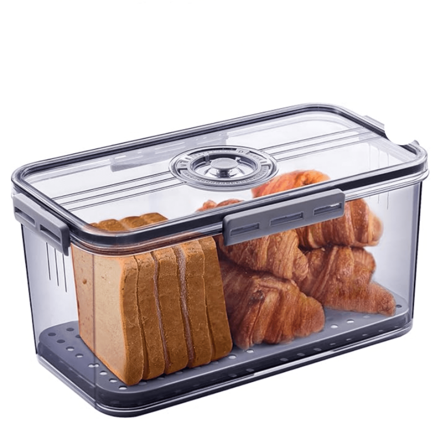 Bread Box Bread Boxes for Kitchen Counter Airtight, Time R rding Bread ...