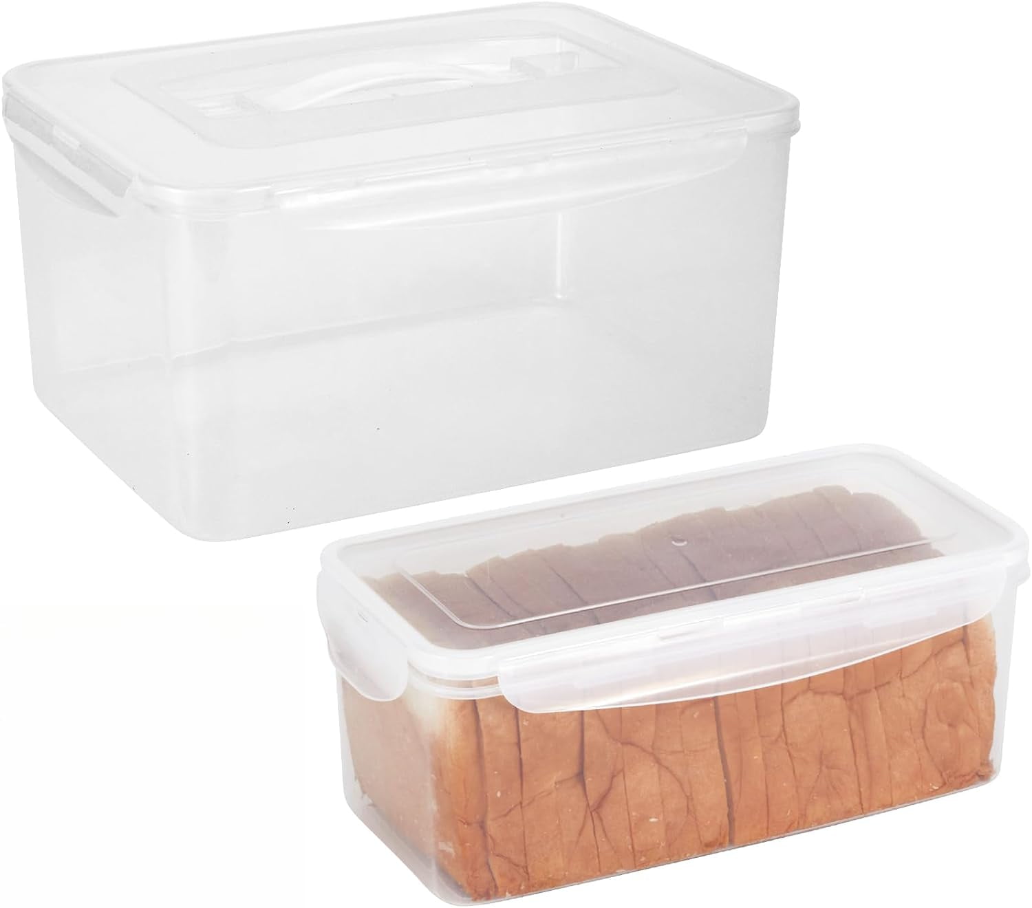 Bread Box,Bread Storage Container,2 Bread Boxes for Kitchen Counter ...