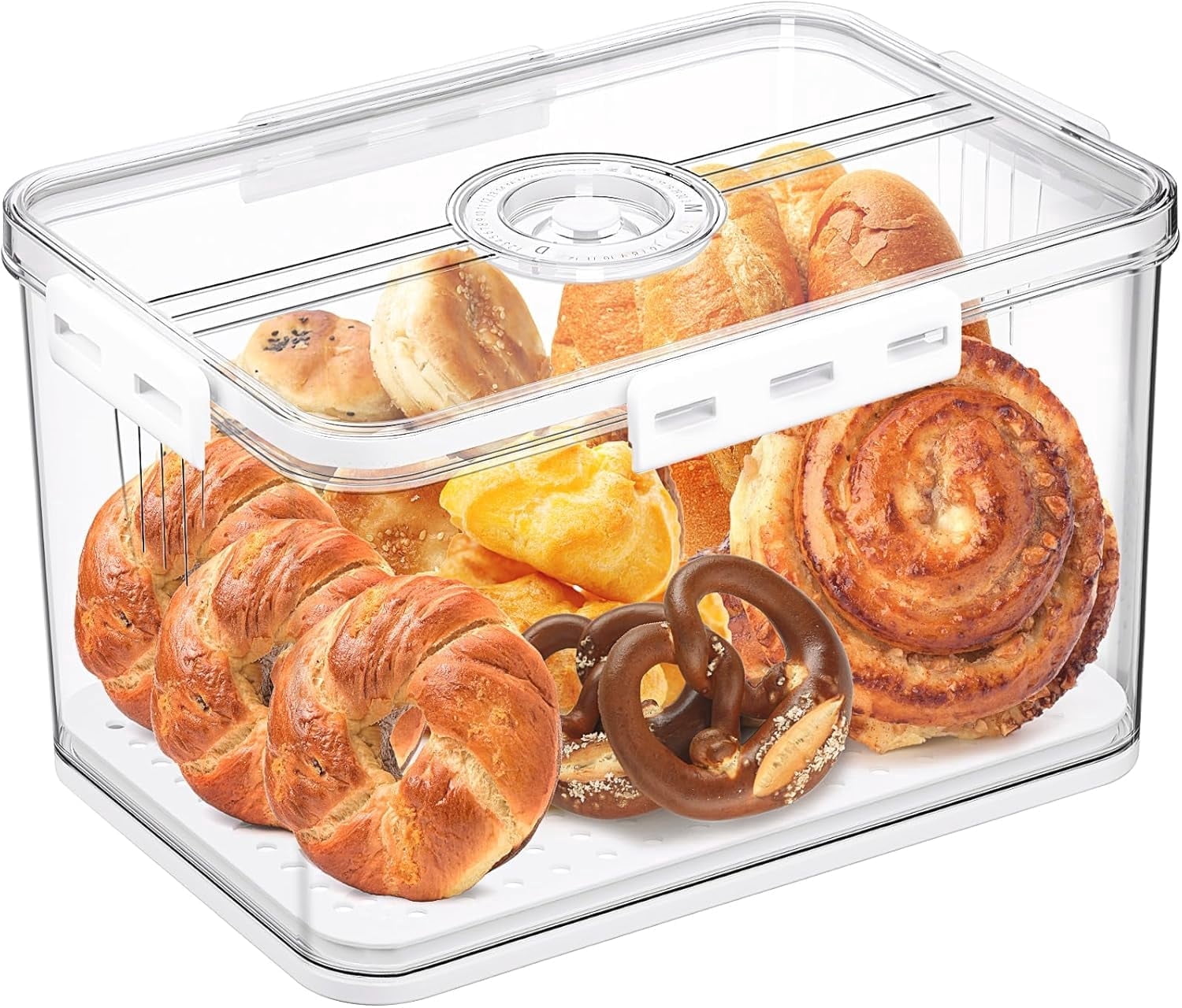 Bread Box for Homemade Bread Boxes for Kitchen Counter Airtight, Time ...