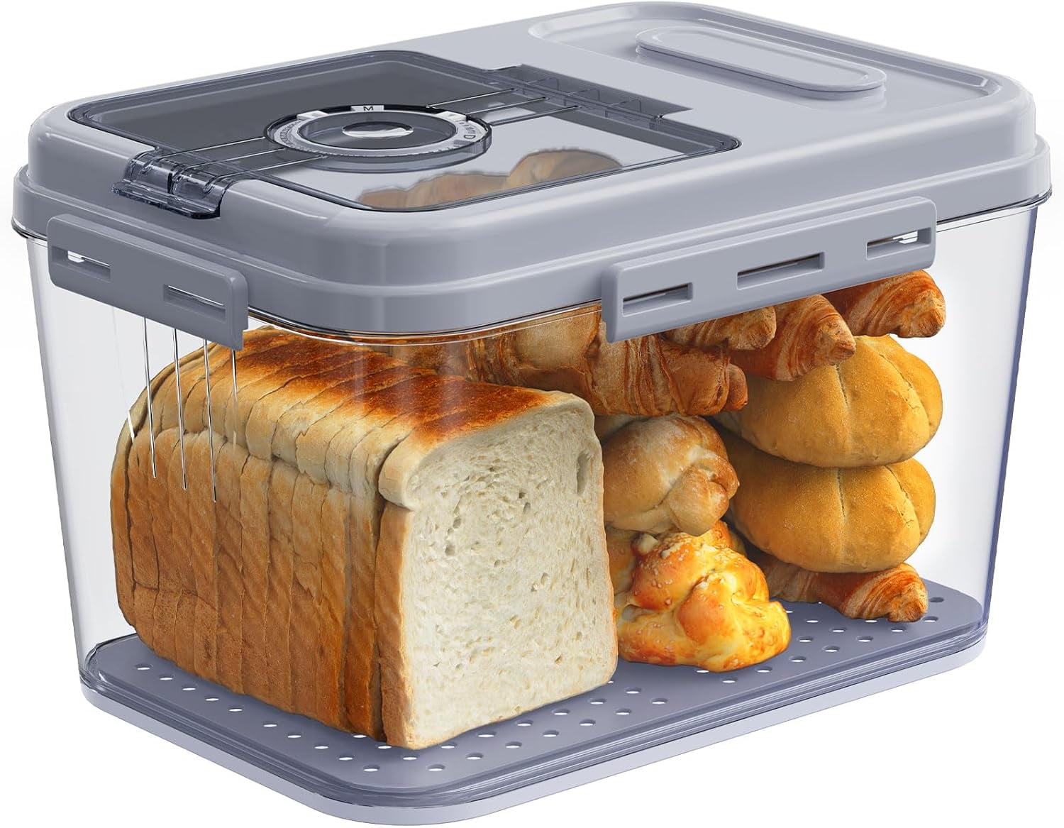 Bread Box for Homemade Bread Containers Storage Airtight Loaf, Time ...