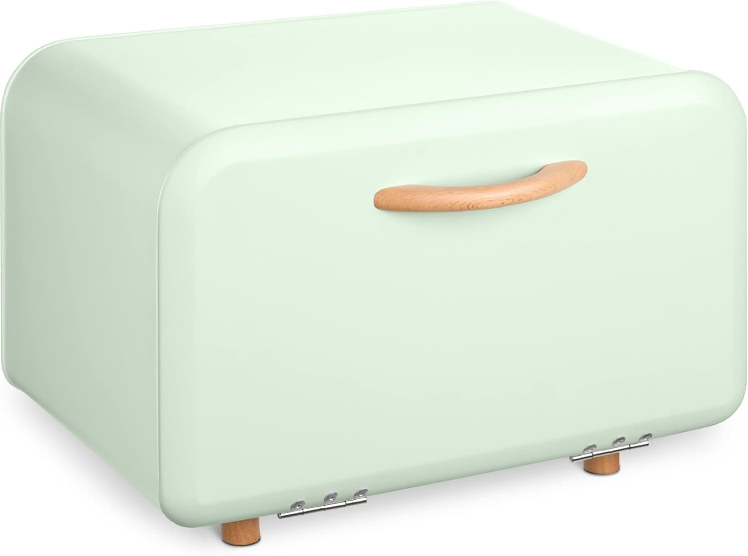 Bread Box - Metal Bread Bin Storage Tin with Front Opening Drop Down ...