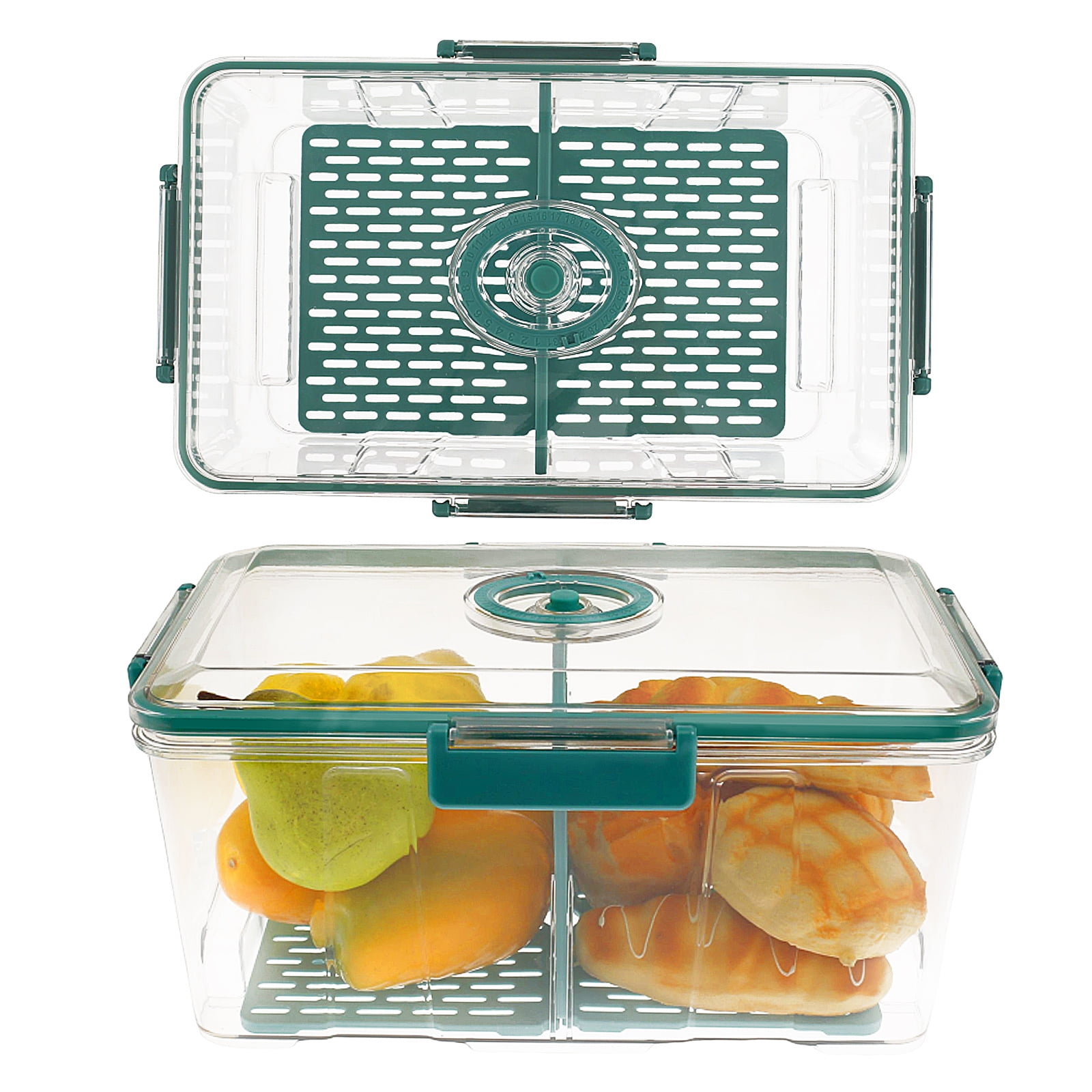 Bread Box Rectangular Airtight Bread Storage Container Extra Large ...