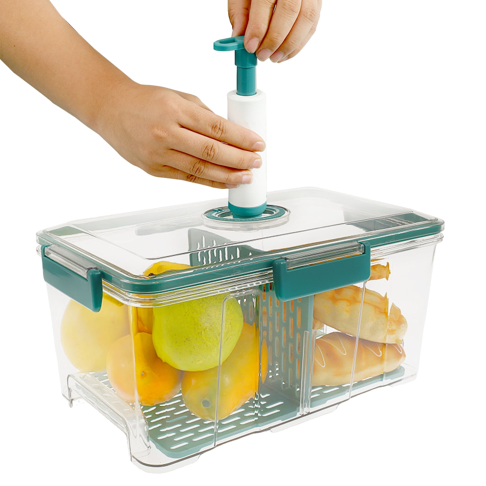 Bread Box Rectangular Airtight Bread Storage Container Extra Large ...