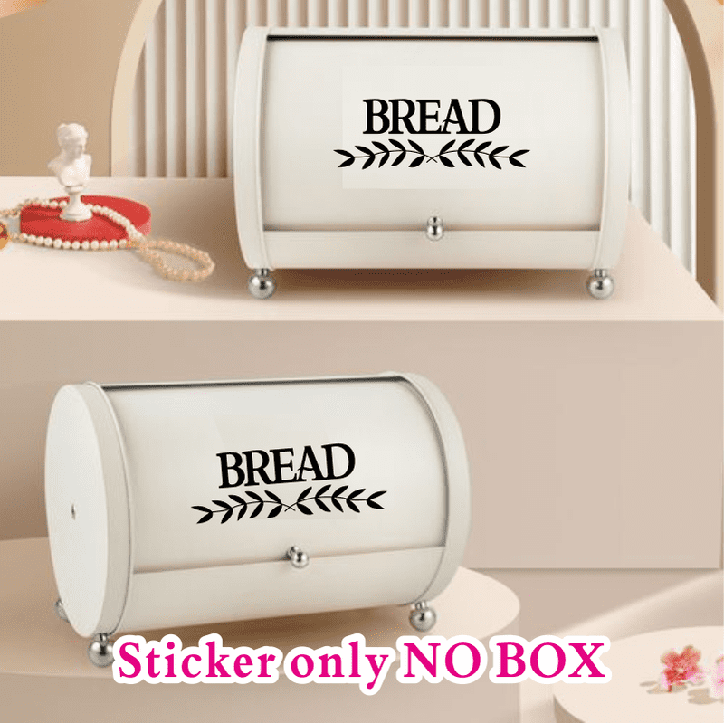 Bread Box Storage Canister Label Decal Sticker Kitchen Resturant Shop ...